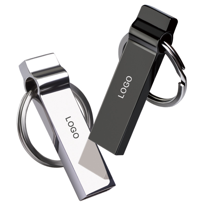 Metal Stick USB Flash Drive with Keyring-FIBO-017 - FIBOSTEEL INC.